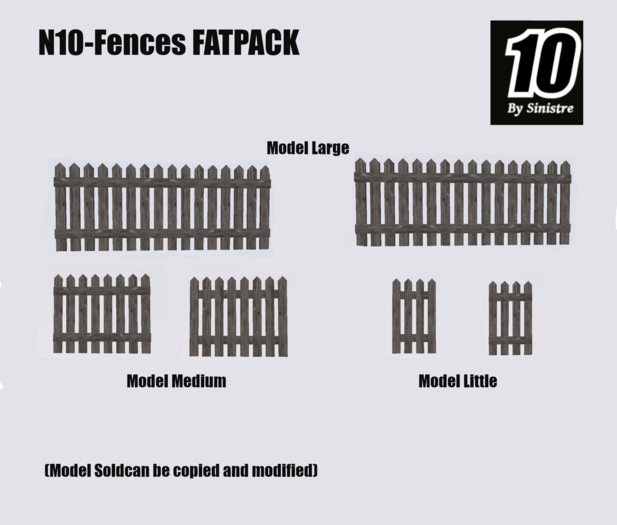 Second Life Marketplace Fatpack Fences